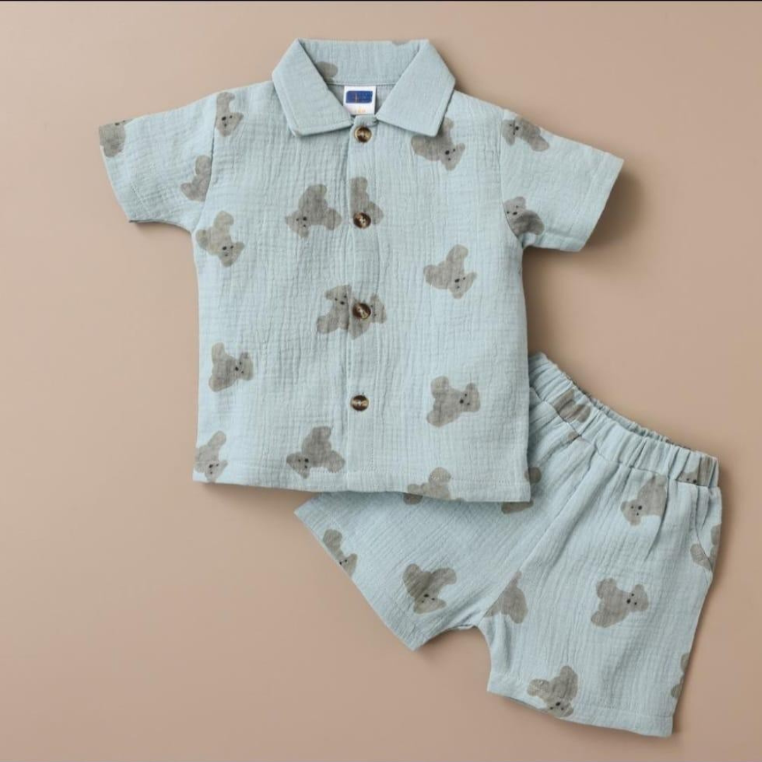 Teddy Fun Shorts Set – Kiddie Kloset